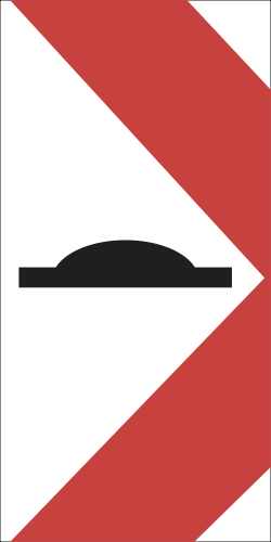 W416 - Danger Plate - Speed hump Road Sign | Safety Signs & Equipment
