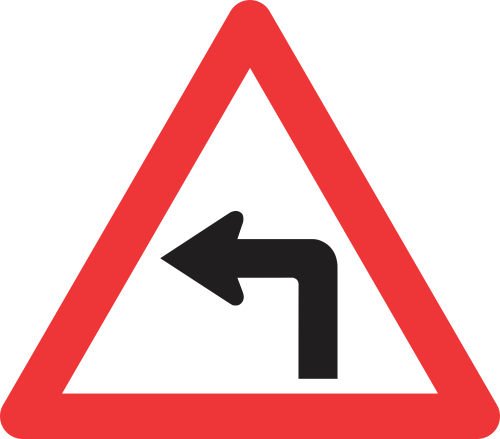 W205 - Sharp Curve (Left) Road Sign | Safety Signs & Equipment