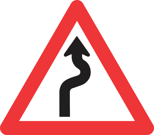 W208 - Winding Road (Right-Left) Road Sign | Safety Signs & Equipment