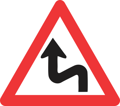 W211 - Combined Curves (Left-Right) Road Sign | Safety Signs & Equipment