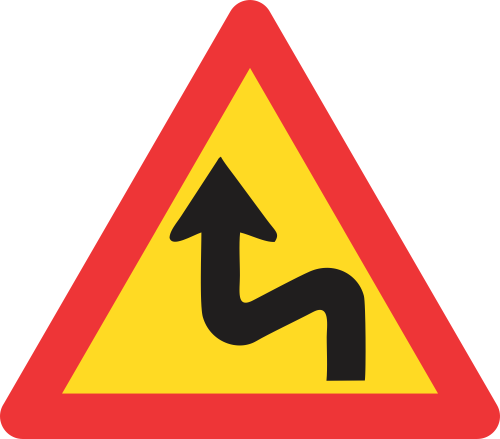 TW211 - Temporary Combined Curves (Left-Right) Road Sign | Safety Signs ...