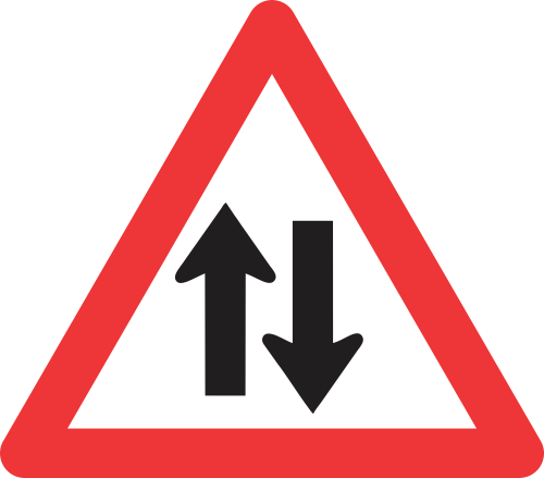 W212 - Two-Way Traffic Road Sign | Safety Signs & Equipment