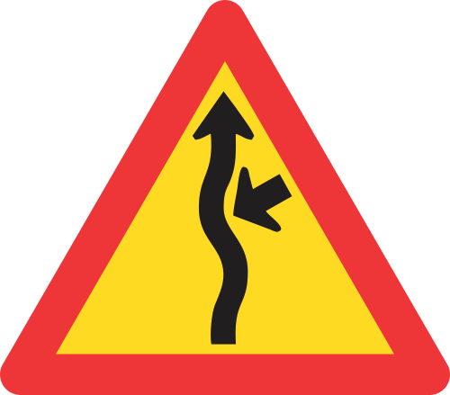 TW216 - Temporary Concealed Driveway (From Right) Road Sign | Safety ...