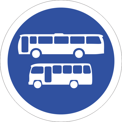 R135 - Busses And Midi-Busses Only Road Sign | Safety Signs & Equipment