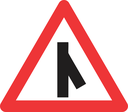 TW113 - Temporary Sharp Junction (Half Right) Road Sign | Safety Signs ...