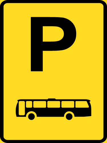 TR301-P - Temporary Bus Parking Road Sign | Safety Signs & Equipment