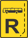 R303 - Start Of Bus Lane Reservation Road Sign | Safety Signs & Equipment