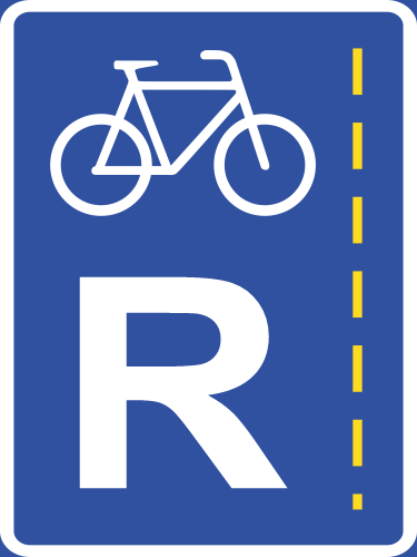 R304 - Bicycle Lane Reservation Road Sign | Safety Signs & Equipment