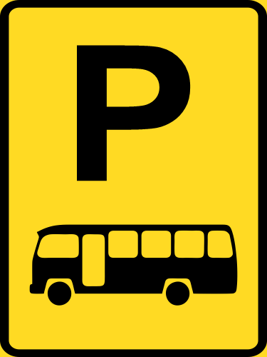 TR311-P - Temporary Midi-Bus Parking Reservation Road Sign | Safety ...