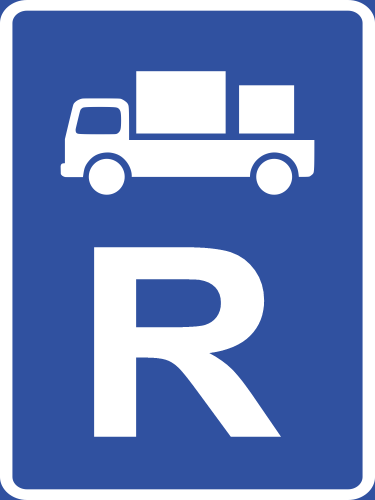 R312 - Delivery Vehicle Reservation Road Sign | Safety Signs & Equipment