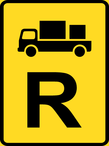 TR312 - Temporary Delivery Vehicle Reservation Road Sign | Safety Signs ...