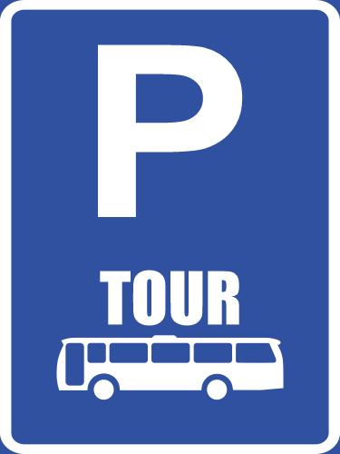 R319-P - Tour Bus Parking Reservation Road Sign | Safety Signs & Equipment