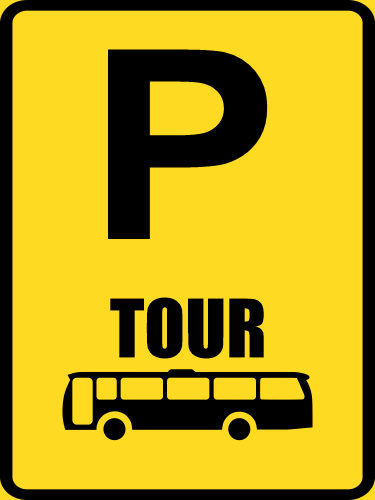 TR319-P - Temporary Tour Bus Parking Reservation Road Sign | Safety ...