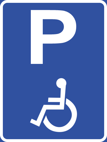 R323-P - Disabled Persons Vehicle Parking Reservation Road Sign ...
