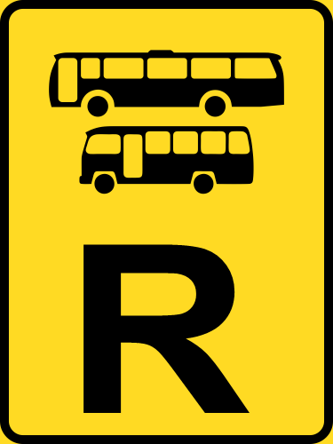 TR330 - Temporary Bus & Midi-Bus Reservation Road Sign | Safety Signs ...