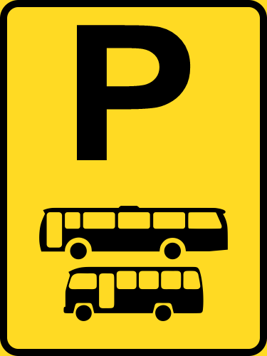 TR330-P - Temporary Bus & Midi-Bus Parking Reservation Road Sign ...