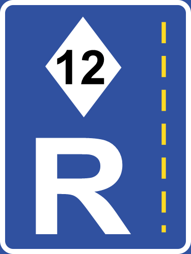 R336 - High Occupancy Vehicle Lane Reservation Road Sign | Safety Signs ...