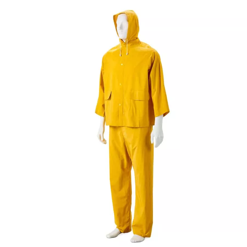 DROMEX - Two Piece PVC Rain Suit - Yellow | Safety Signs & Equipment