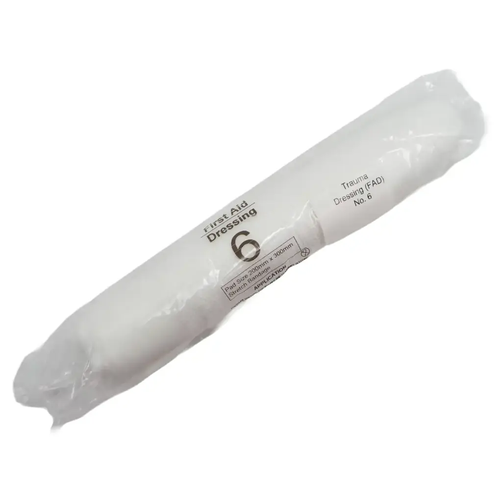 First Aid Dressing (FAD) No. 6 – Sterile Trauma Pad for Emergency Care