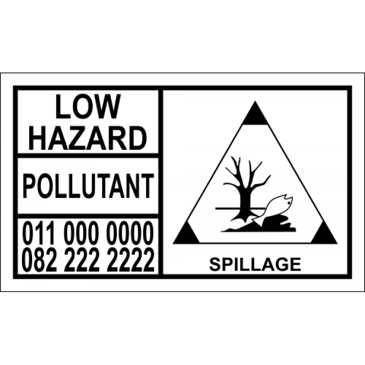 Environmental Hazard Hazchem Placard | Safety Signs & Equipment