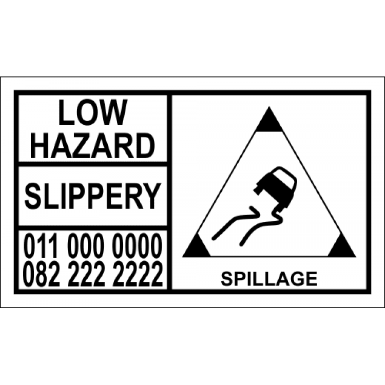 Slippery Hazard Hazchem Placard | Safety Signs & Equipment