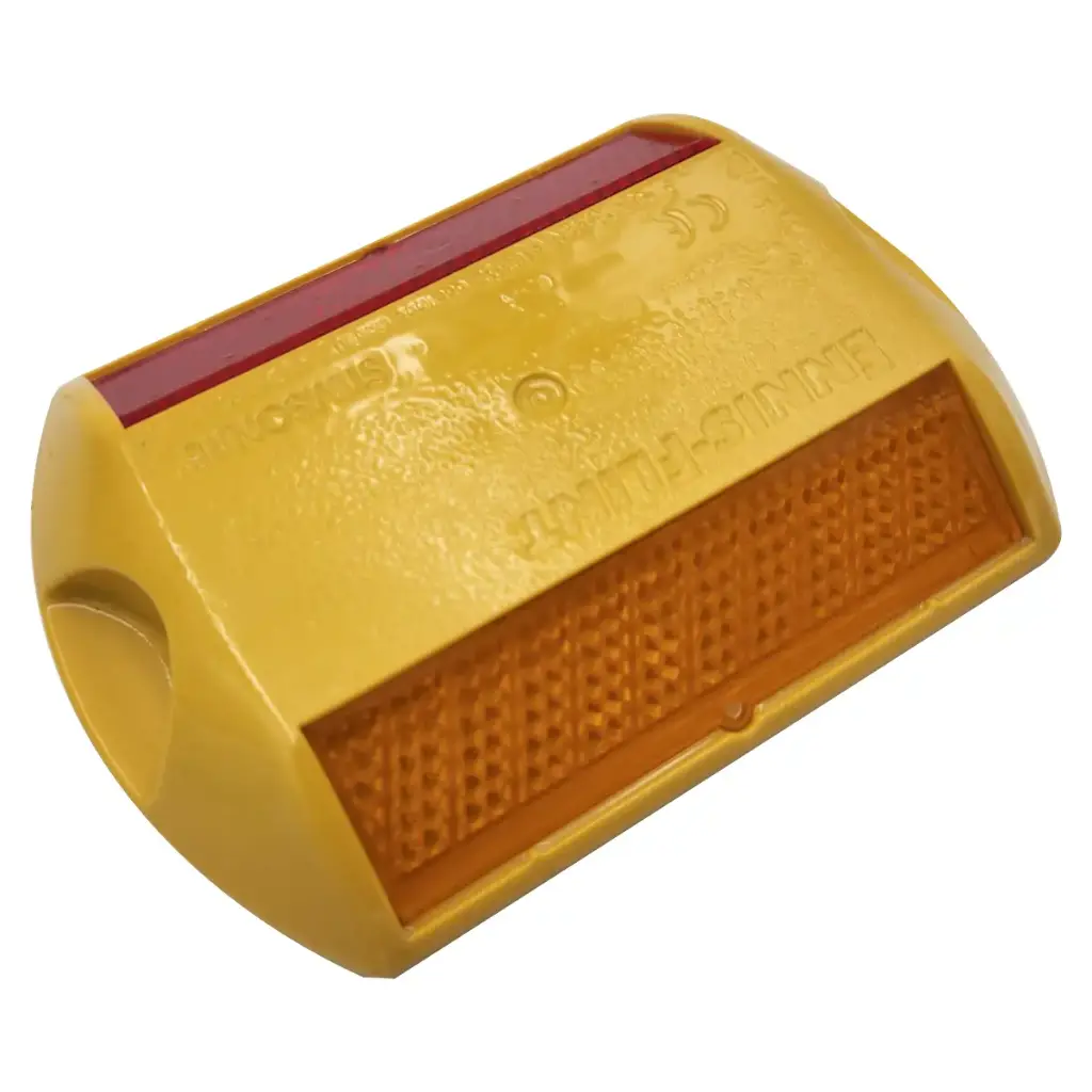 Road Stud C80 Yellow/Red (Cat Eyes) | Safety Signs & Equipment