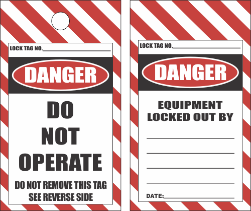 C-LT1 - Do Not Operate Lockout Tag | Safety Signs & Equipment