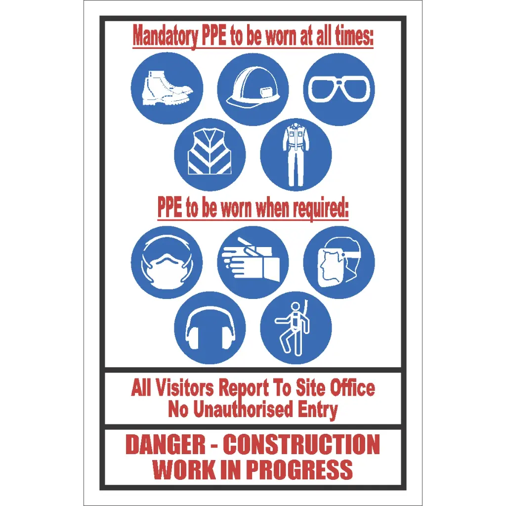 C-C30 - Construction Site Sign (600x400mm) | Safety Signs & Equipment