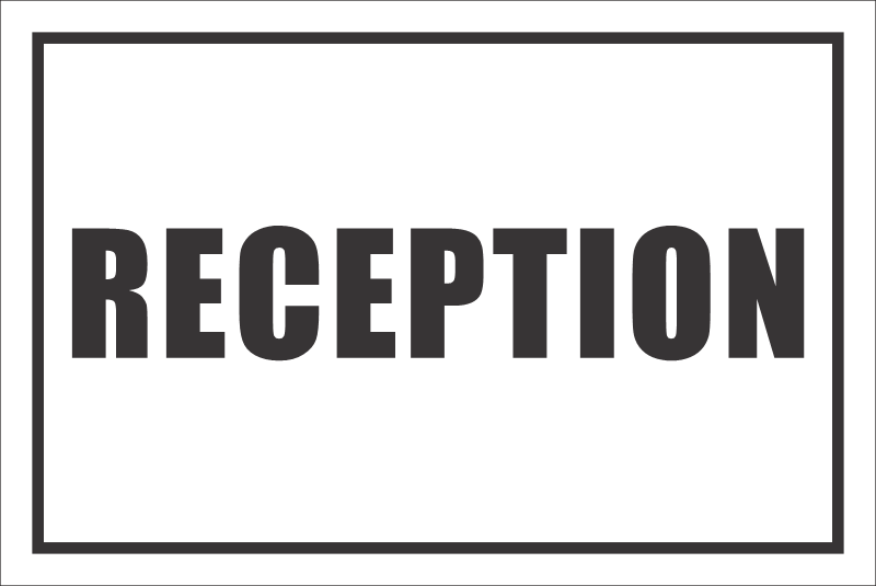 C-B3 - Reception Sign (300x200mm) | Safety Signs & Equipment