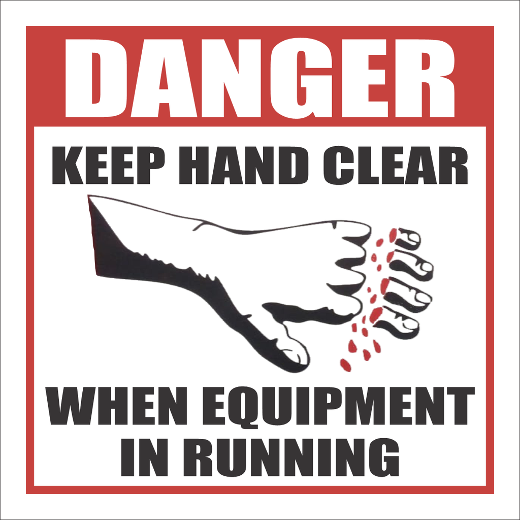 Keep Hands Clear Danger Sign - DG20