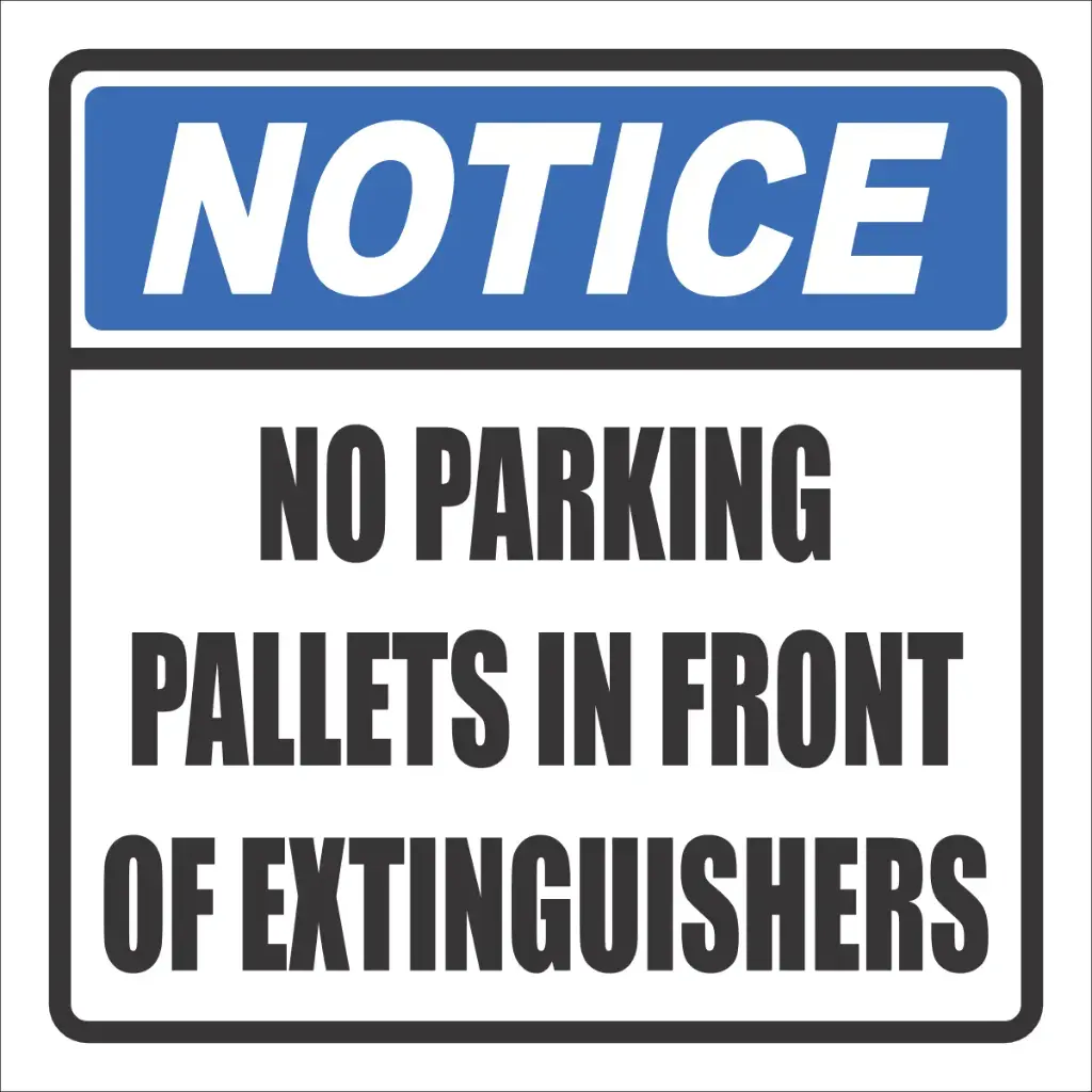 NT21 - No Parking Pallets Sign | Safety Signs & Equipment