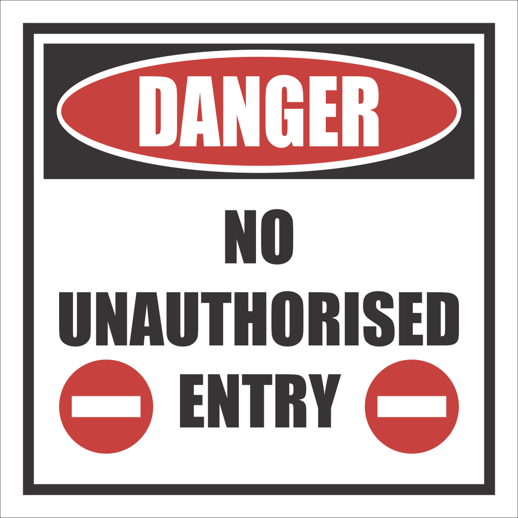No Entry Danger Sign - DG32