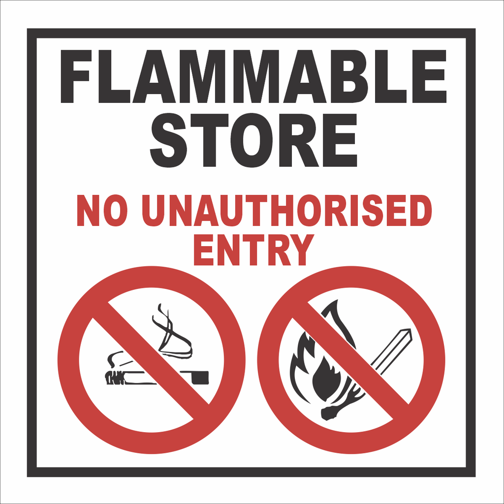 Flammable Liquid Store Sign - FR57