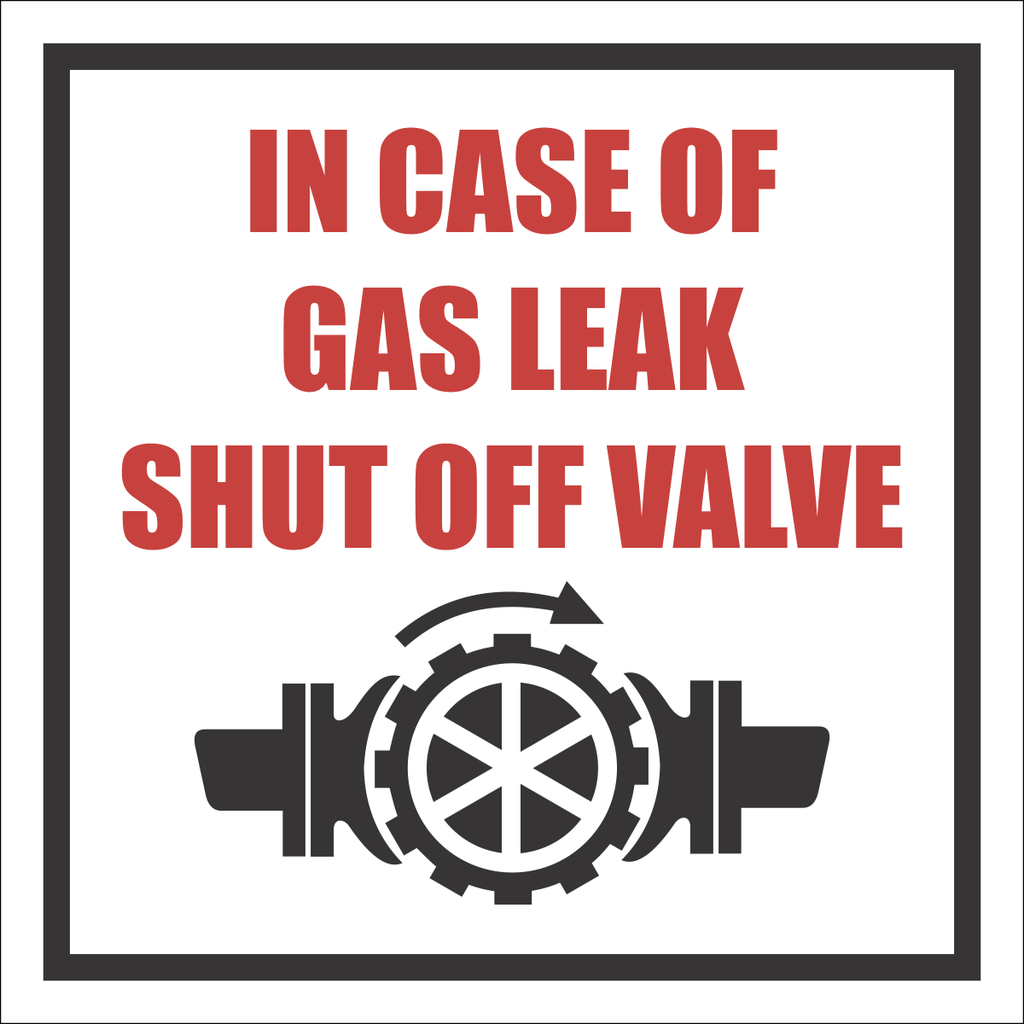 Gas Valve Sign - FR59