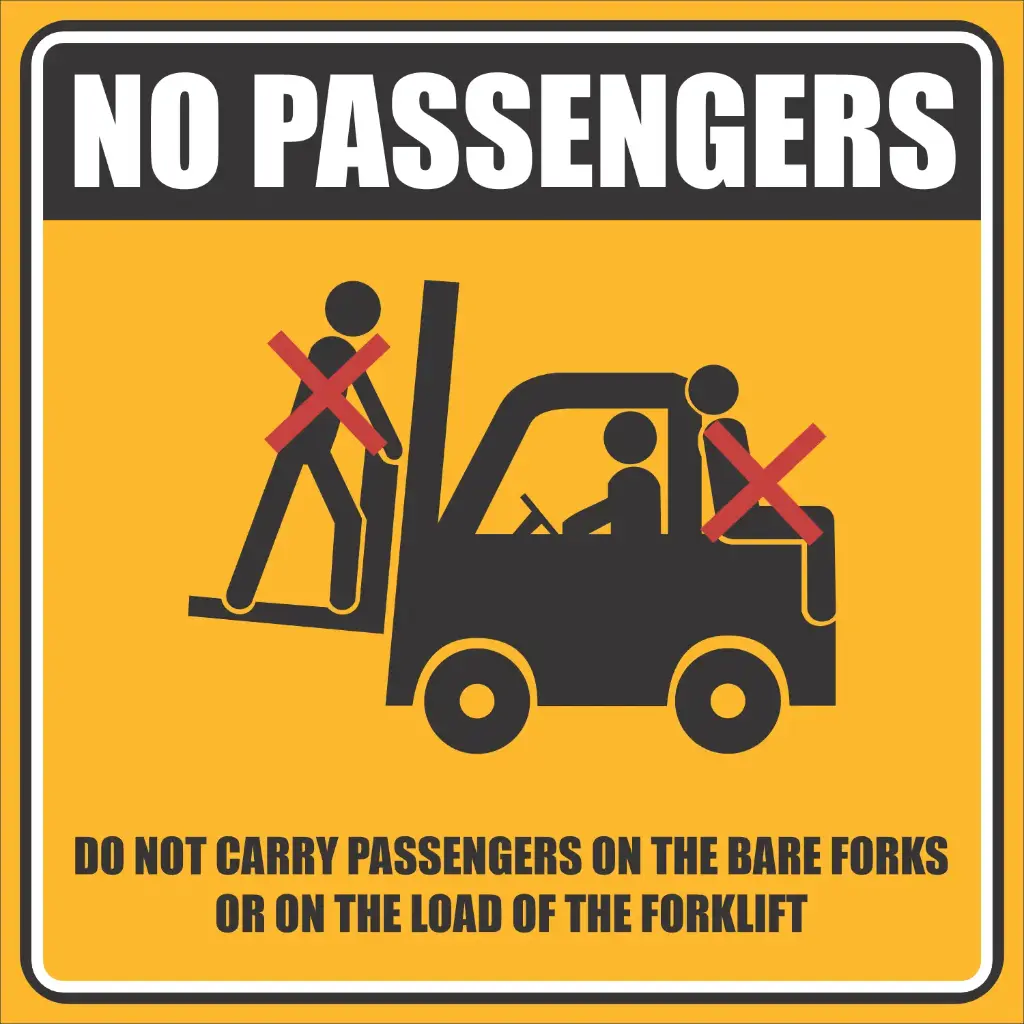 No Passengers Sign - FLS3