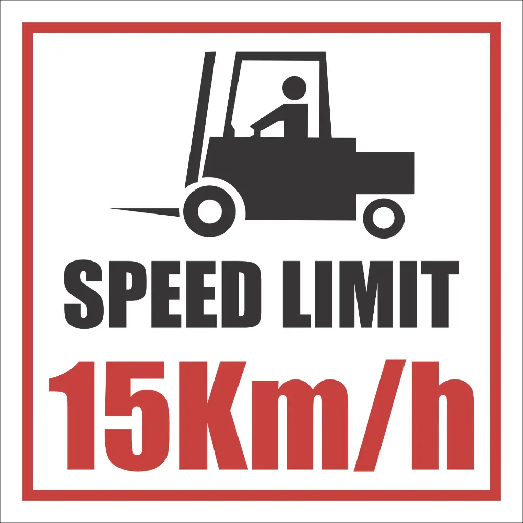 Forklift Speed Limit Sign - SM8