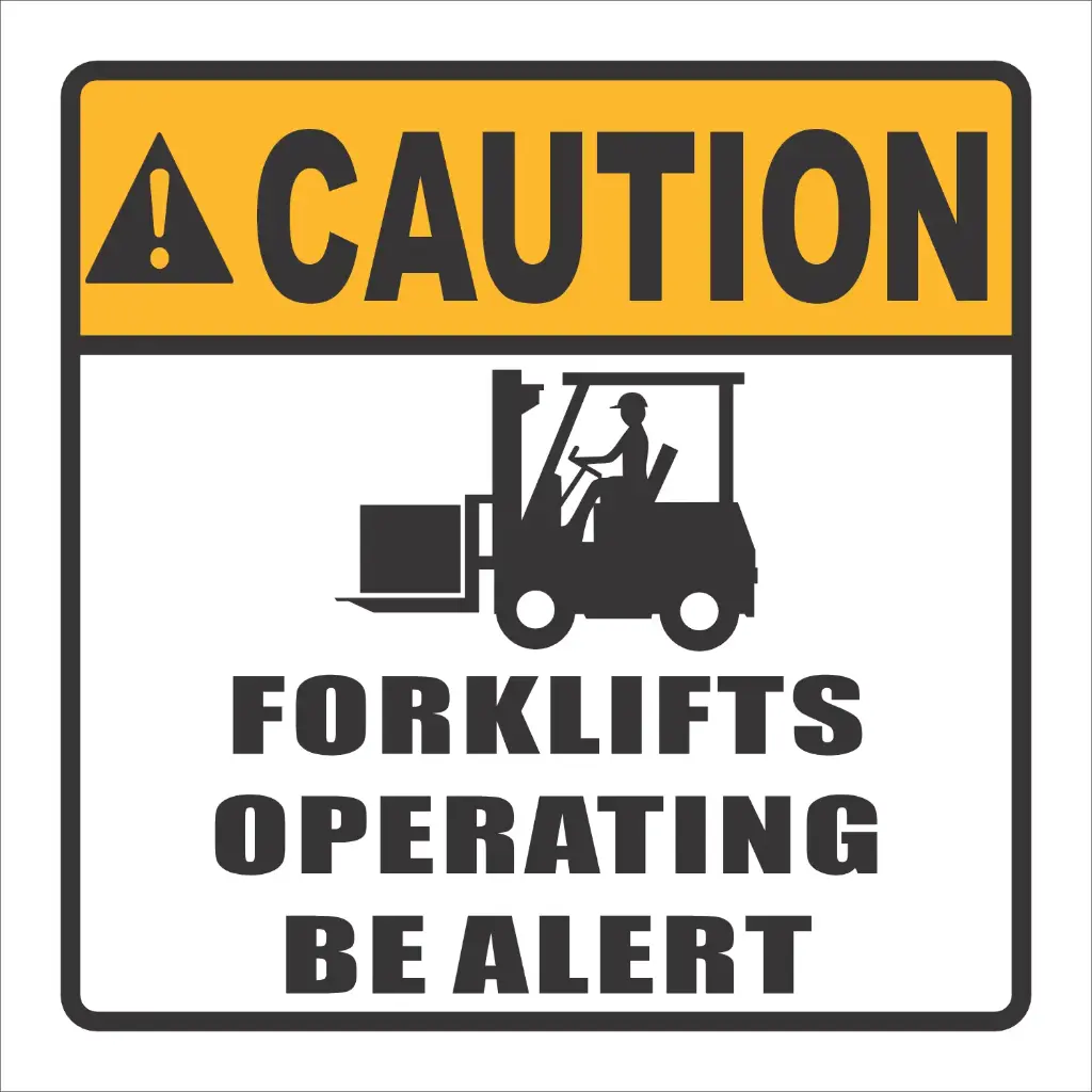 Forklifts Operating Sign - FLS17